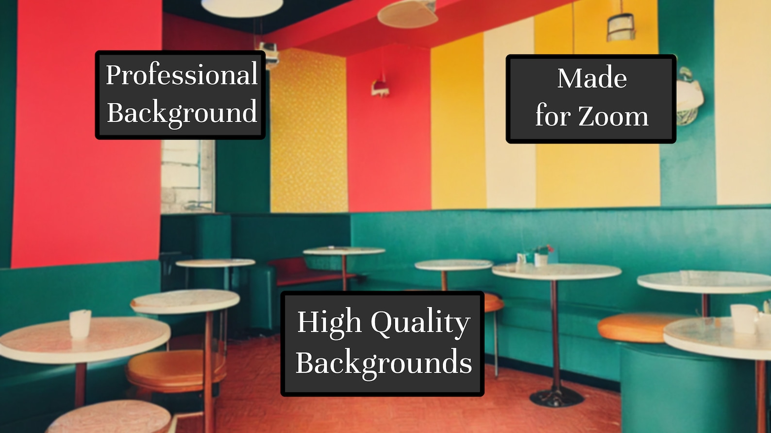 Coffee Shop Zoom Backgrounds | Pack of 3 | Virtual Backgrounds for Zoom ...