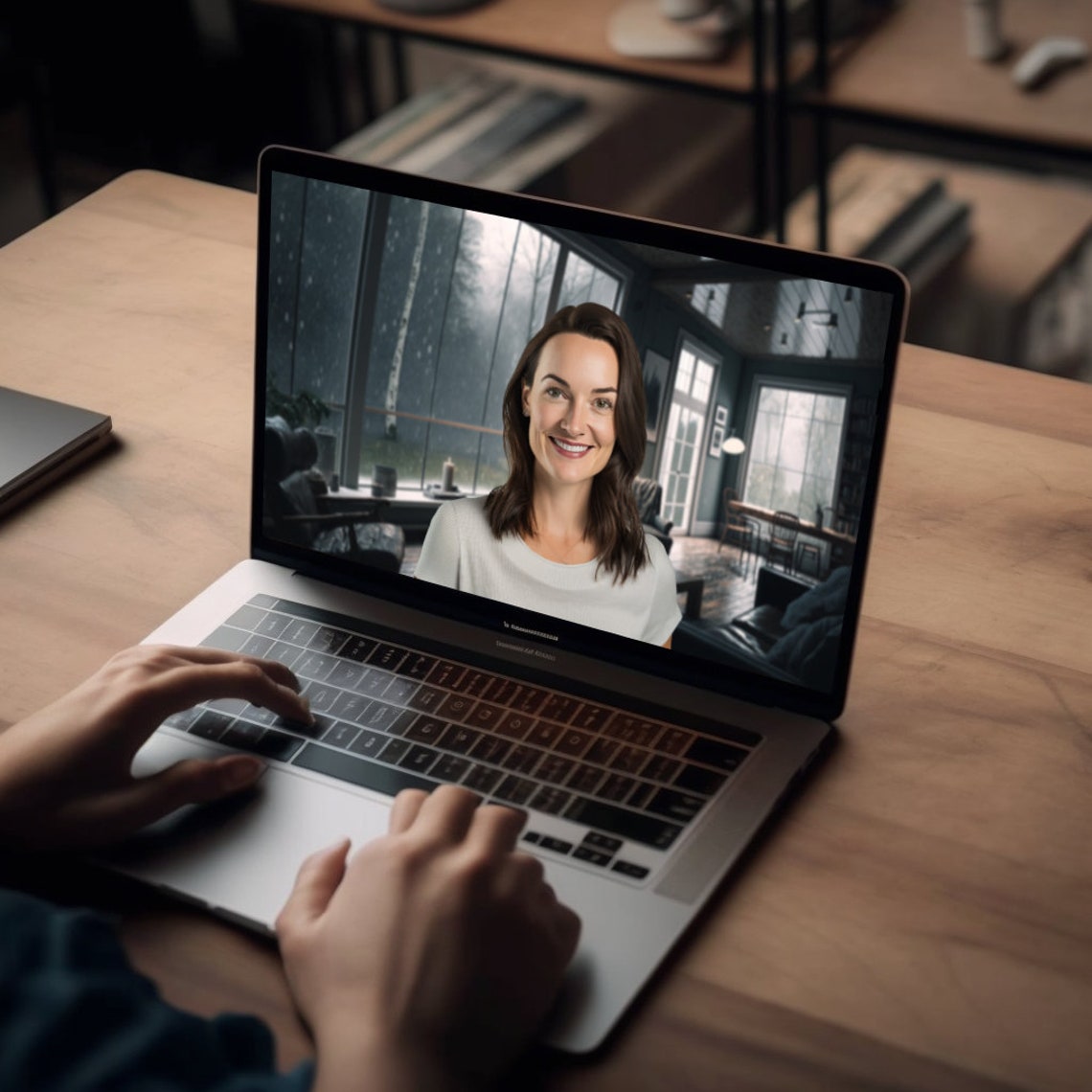 Gloomy Modern Home Zoom Backgrounds | Pack of 2 | Virtual Backgrounds ...