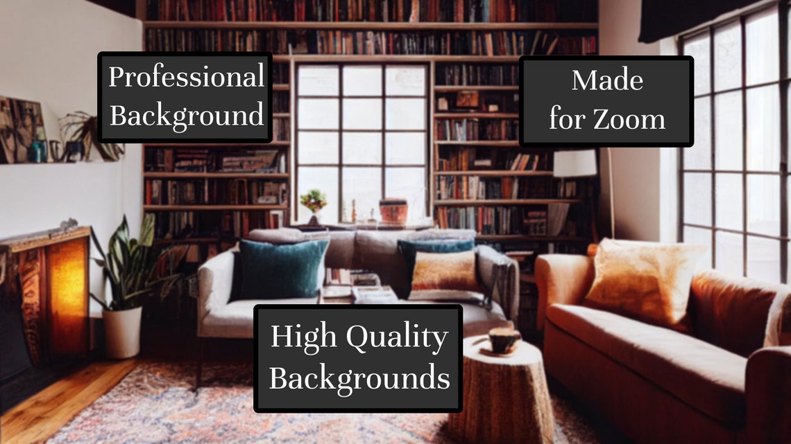 Cozy Boho Theme Zoom Backgrounds | Pack of 3 | Virtual Backgrounds for ...