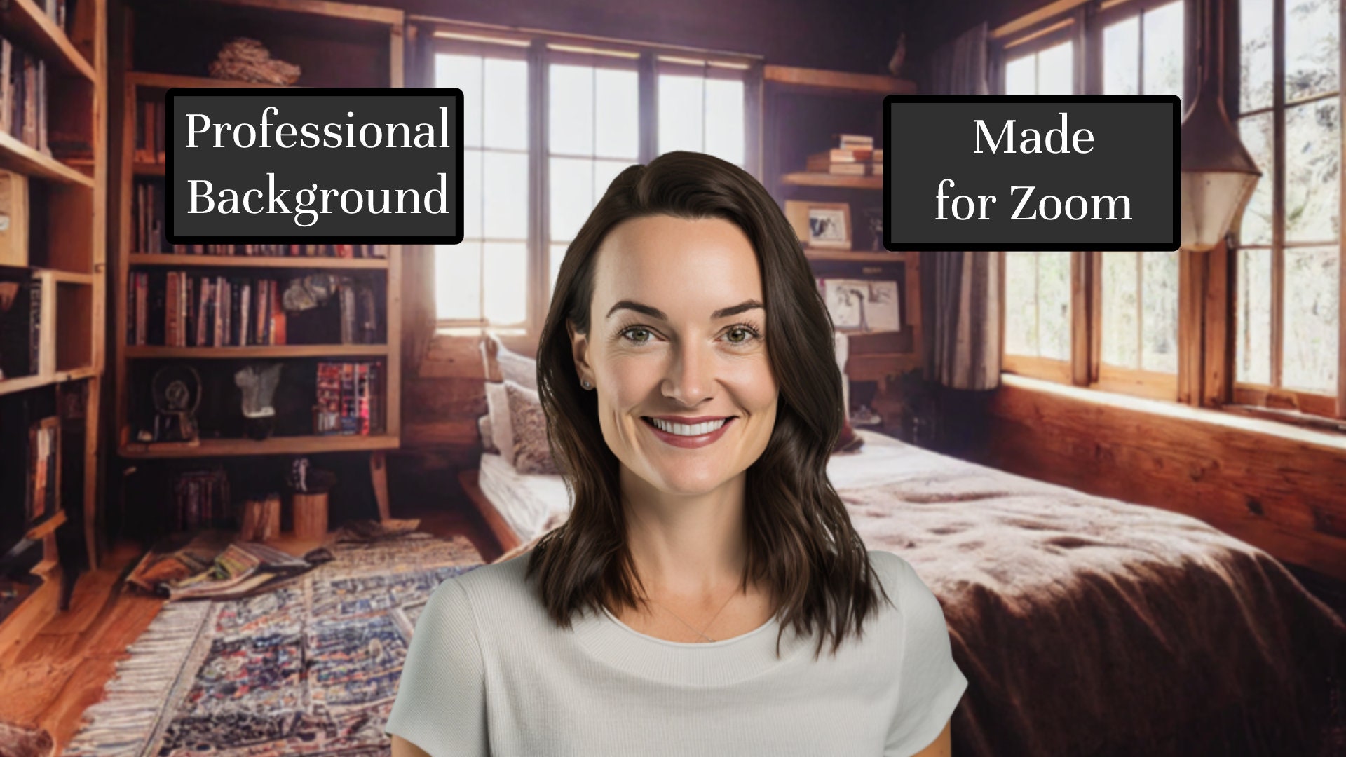 Cozy Boho Theme Zoom Backgrounds | Pack of 3 | Virtual Backgrounds for ...