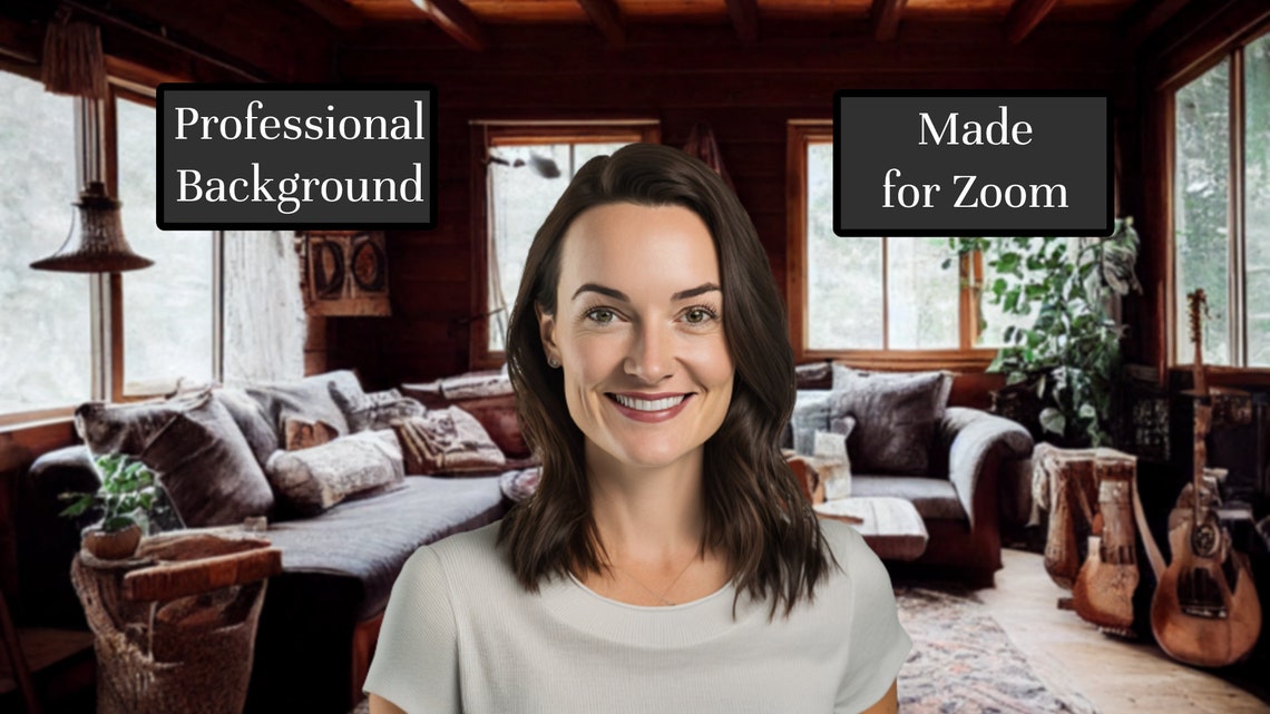 Cozy Boho Theme Zoom Backgrounds | Pack of 3 | Virtual Backgrounds for ...