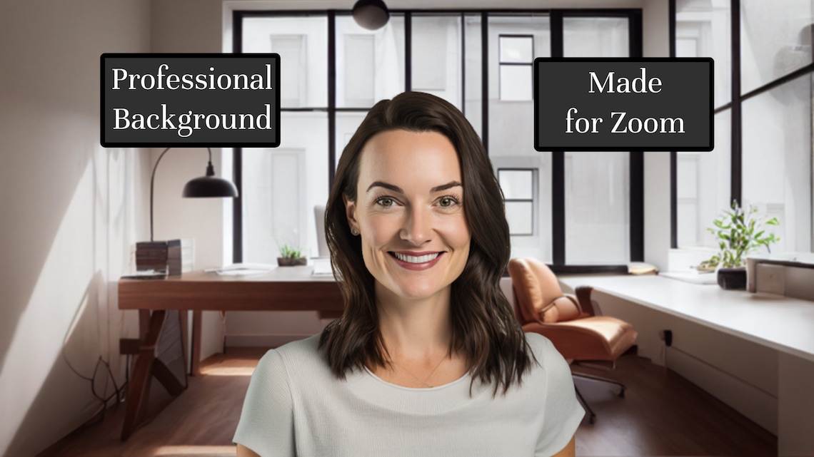 White Modern Zoom Backgrounds Pack of 3 Virtual Backgrounds for Zoom ...