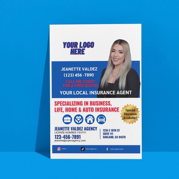 Insurance Agent Flyer - Etsy