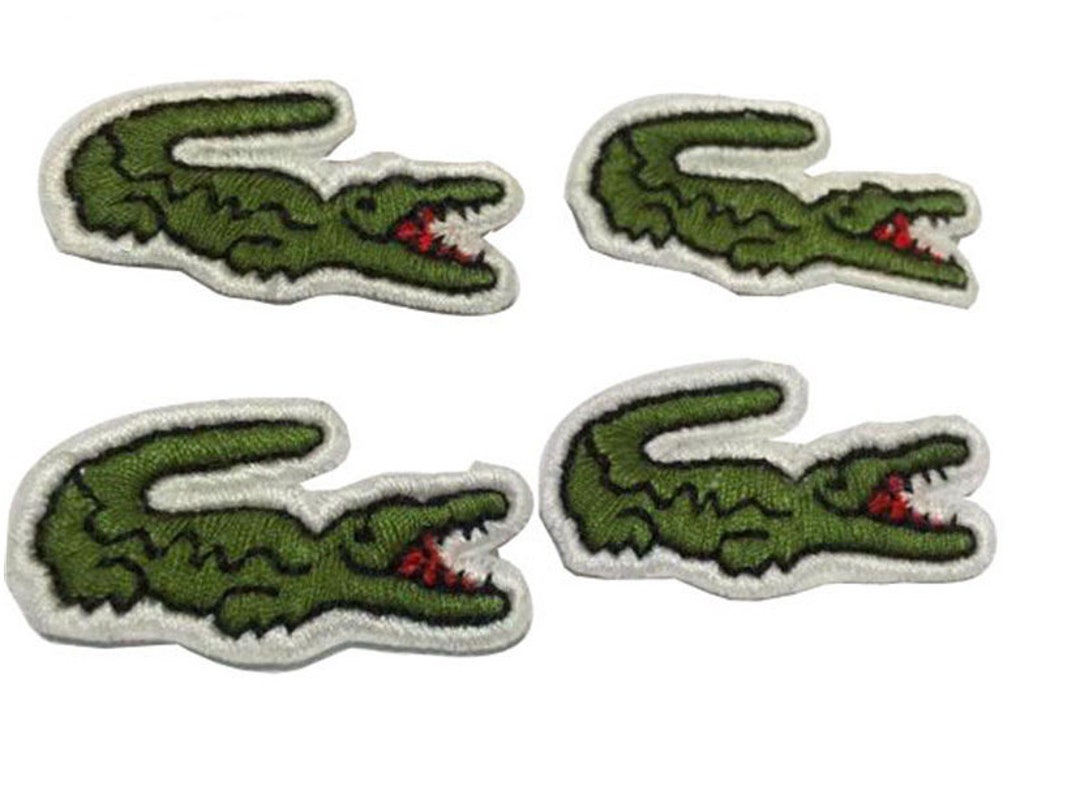 Sew Iron on Lacoste Green Alligator Embroidered Logo Applique - Etsy