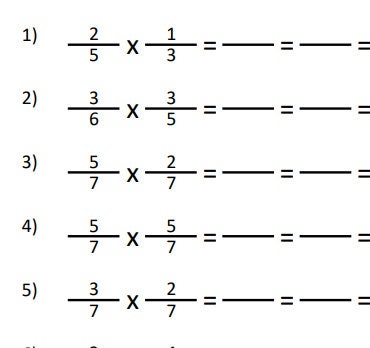 40 Fraction Worksheets - Multiplying and Division - Etsy