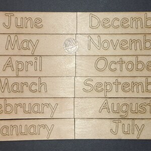 EYFS Wooden Calendar for School and Home Use - Day Month Year and Date ...