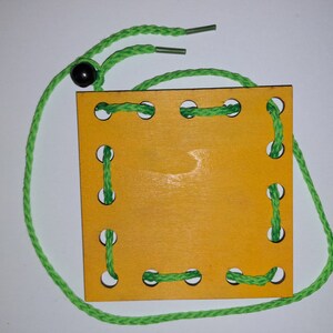 EYFS Threading Practise Simple Wooden 2D Shapes Maths - Etsy