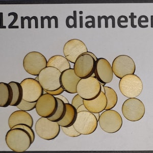 Wooden Counter Packs - 12mm to 30mm, Packs From 50 to 1000. - Etsy
