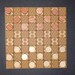 Wooden Draughts Board and Counters - Checkers Board is 20cm by 20cm by ...
