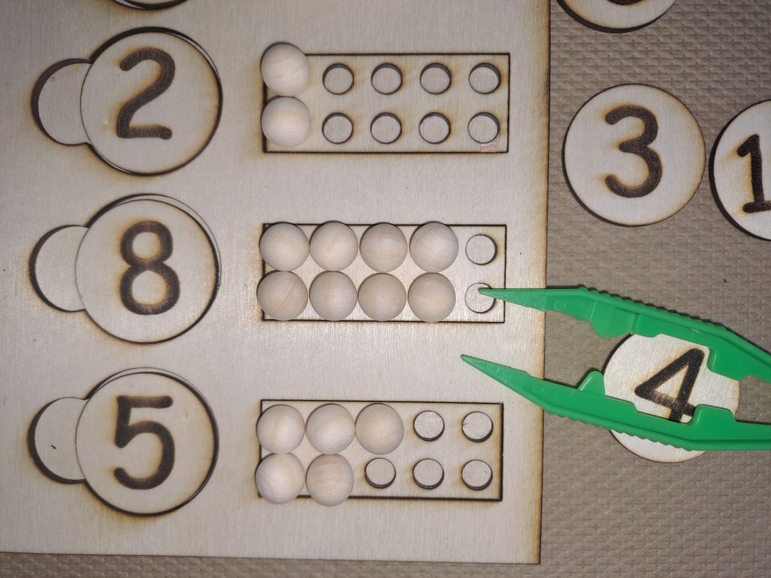 Counting and Reading Numbers 0 to 10 - Grid, Number Tiles and Wooden ...