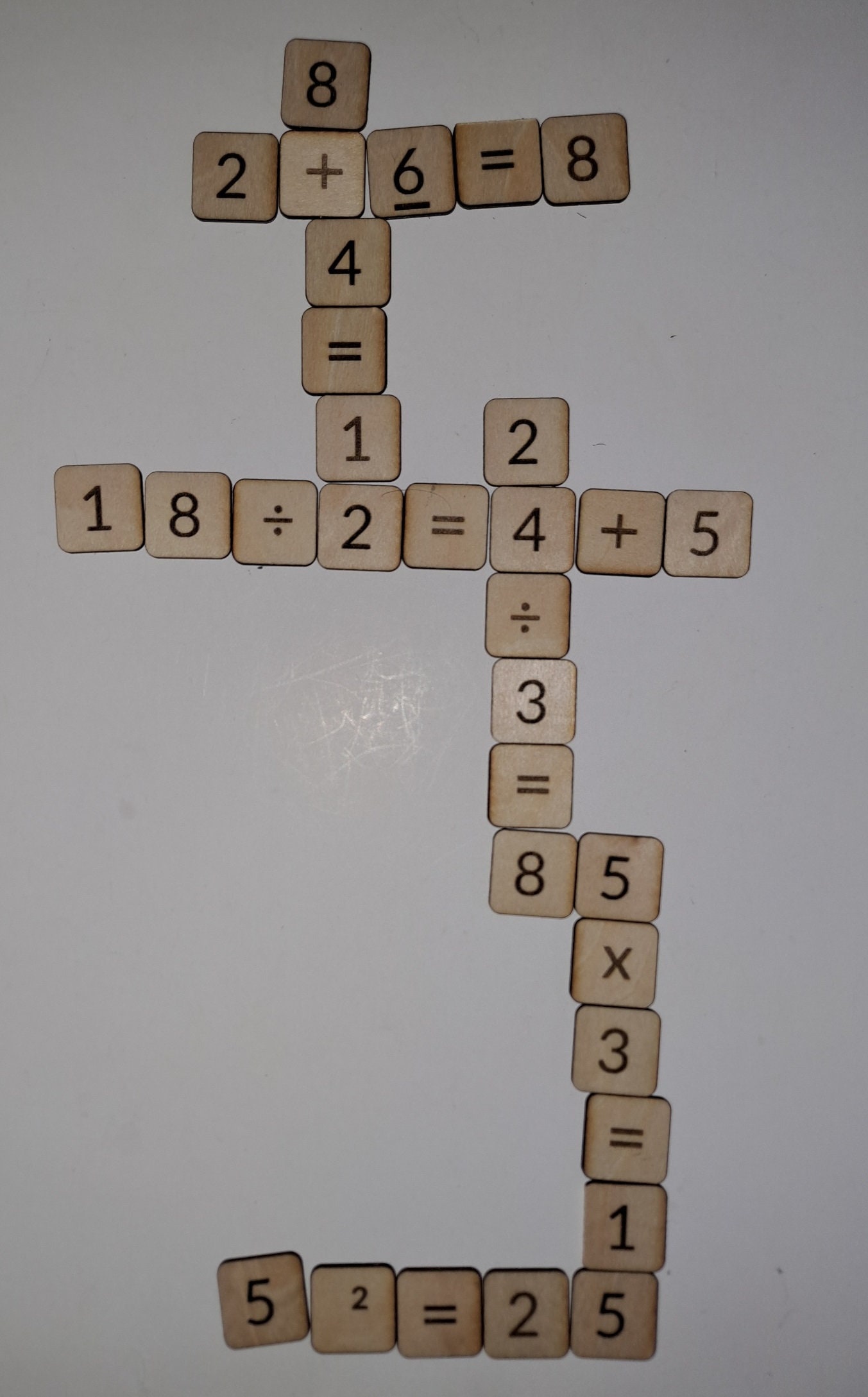 Maths Operation Tile Game Learning Whilst Playing, 2 to 6 Players, 7 ...