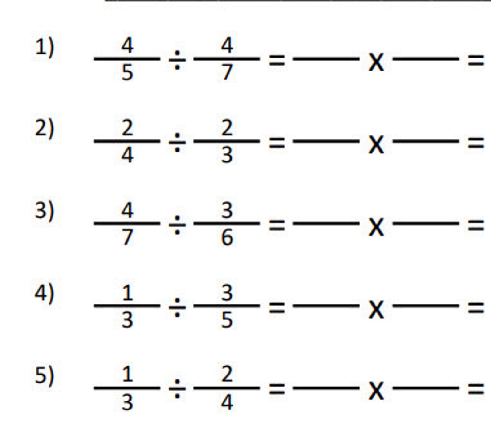 40 Fraction Worksheets - Multiplying and Division - Etsy