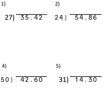 40+ Maths Worksheets - Long Division - Formal Division Questions - Etsy