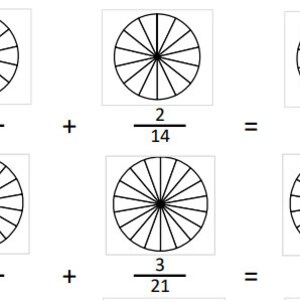 40+ Fraction Sheets Add and Subtract With Diagrams to Help - Etsy