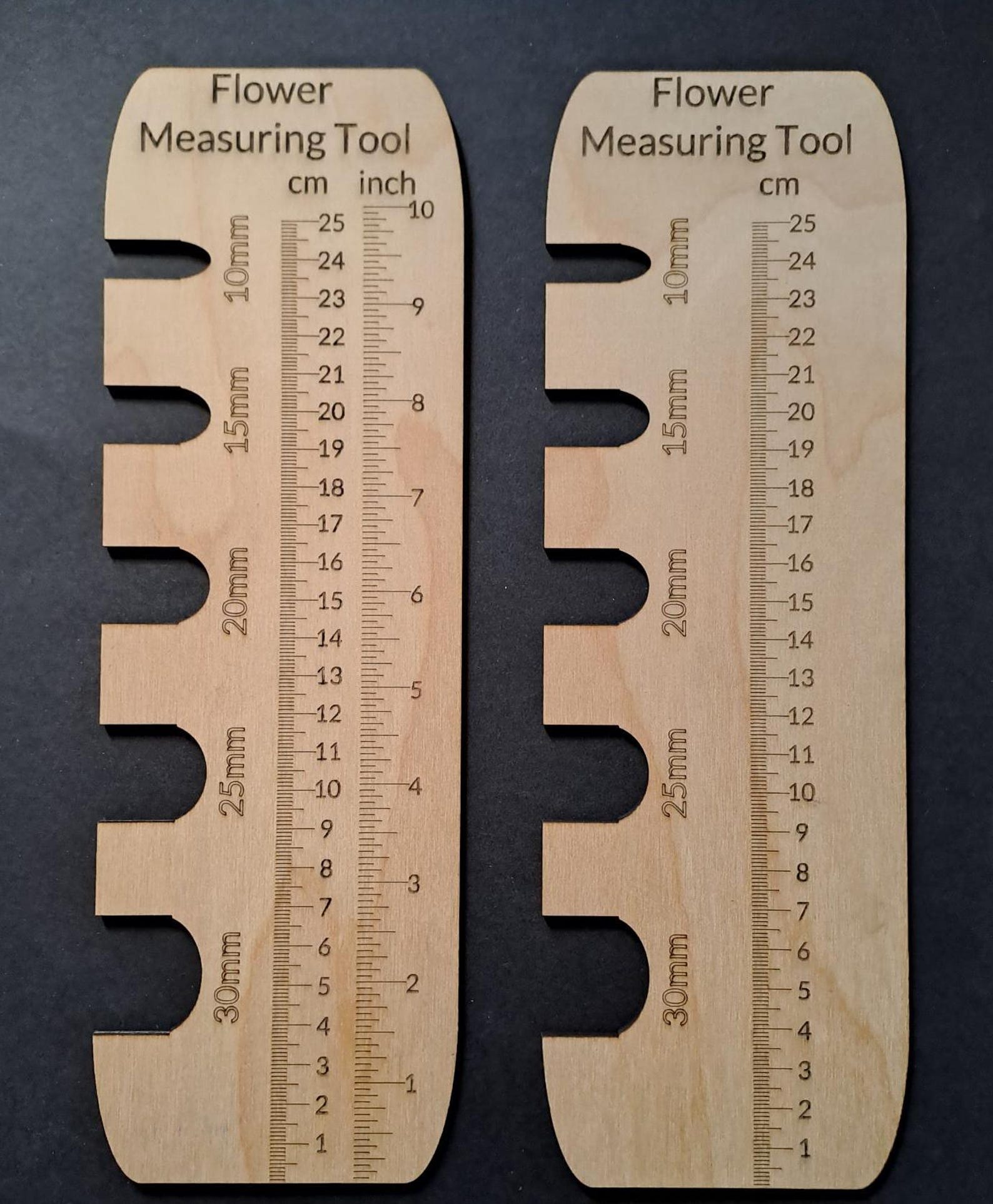 Wooden Twig or Stick Measuring Tool - 25cm or 10inches EYFS School Home ...
