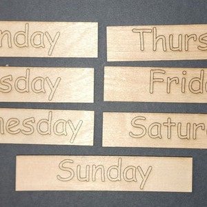EYFS Wooden Calendar for School and Home Use - Day Month Year and Date ...