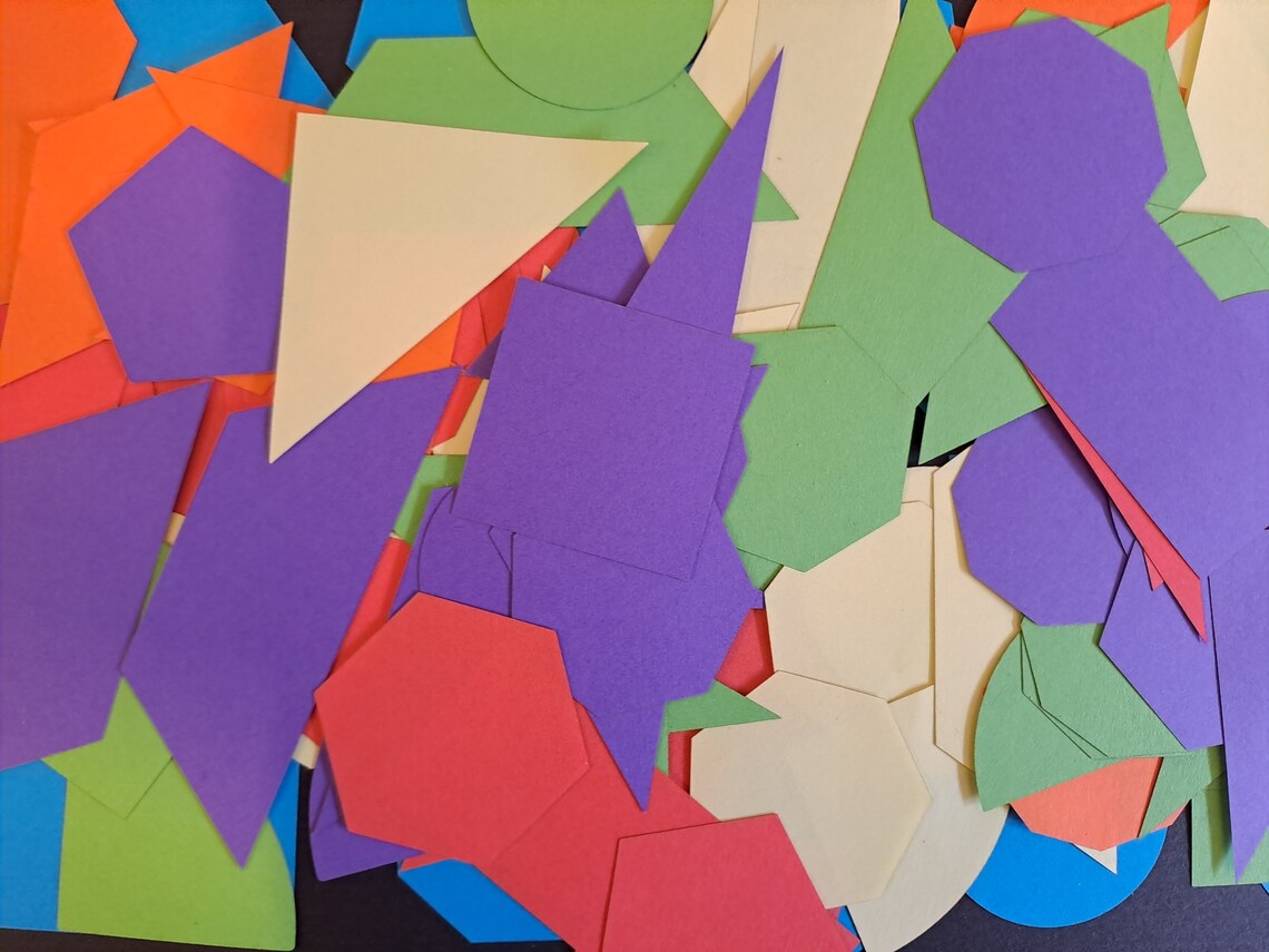 20 Laser Cut 2D Shapes in Various Coloured 80gram A4 Paper or Named on ...