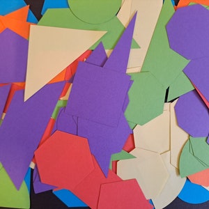 20 Laser Cut 2D Shapes in Various Coloured 80gram A4 Paper or Named on ...