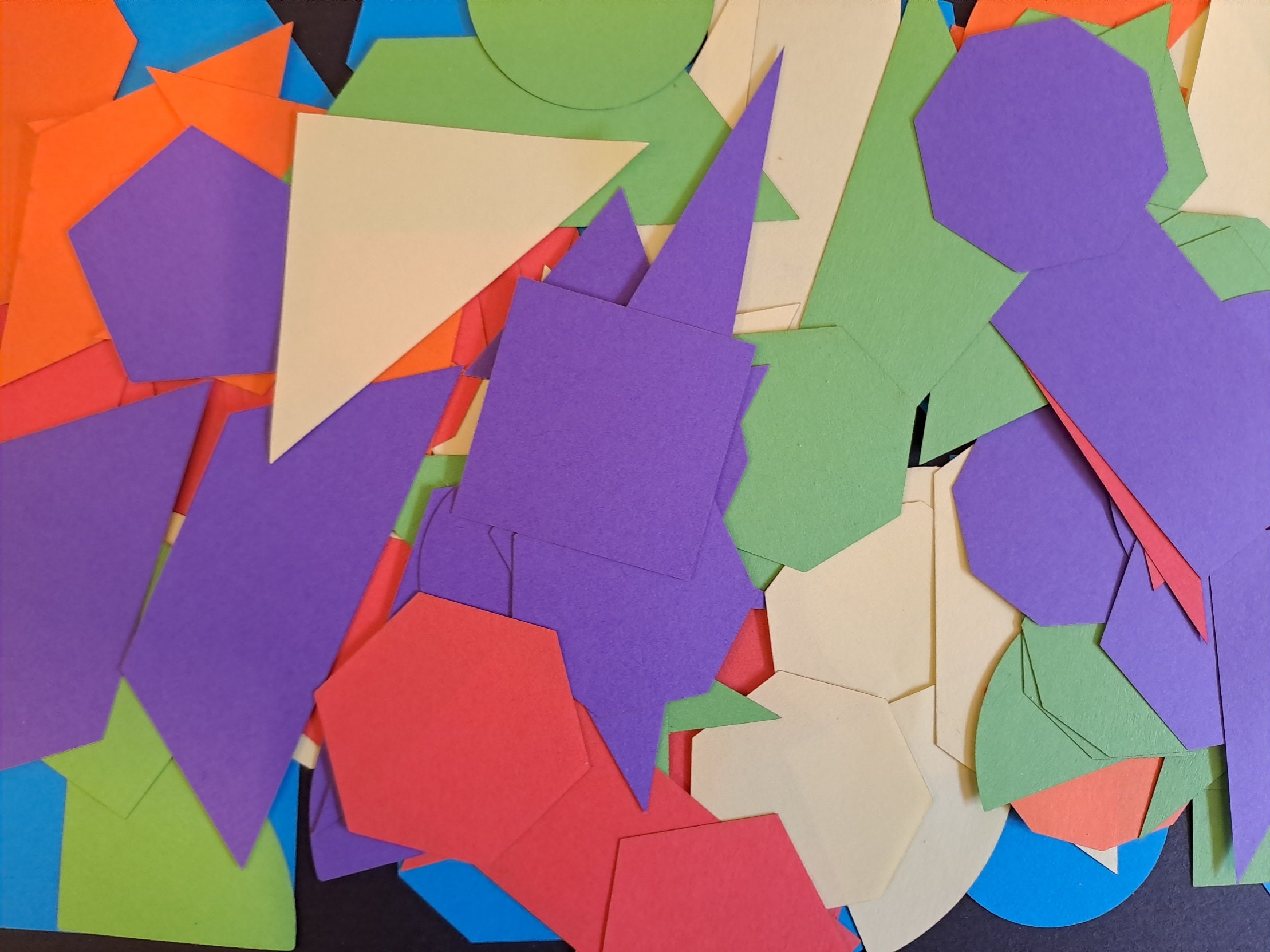 20 Laser Cut 2D Shapes in Various Coloured 80gram A4 Paper or Named on ...
