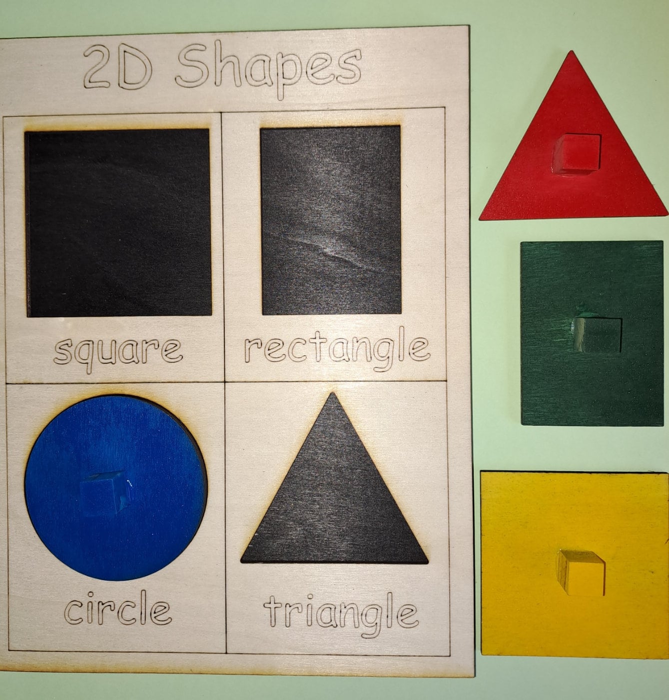 5 Different Varied Shape Slot Boards Simple Wooden 2D Shapes Maths ...