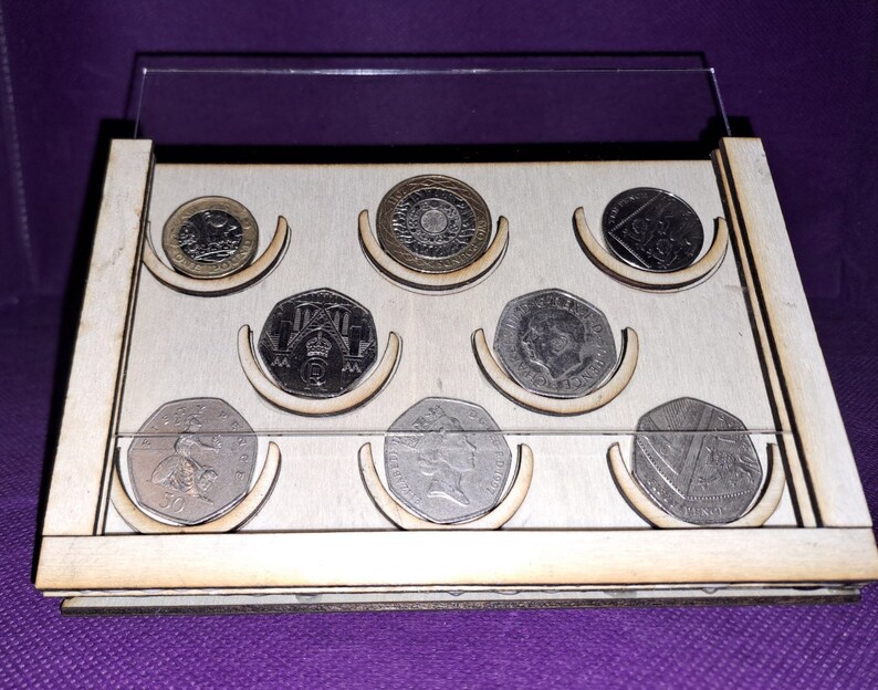 DIY Wooden Money Display Box With Perspex Screen - 75mm by 160mm and ...