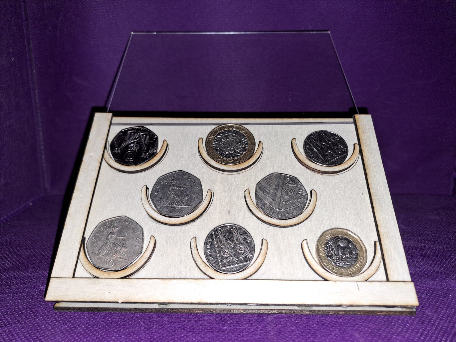 DIY Wooden Money Display Box With Perspex Screen - 75mm by 160mm and ...