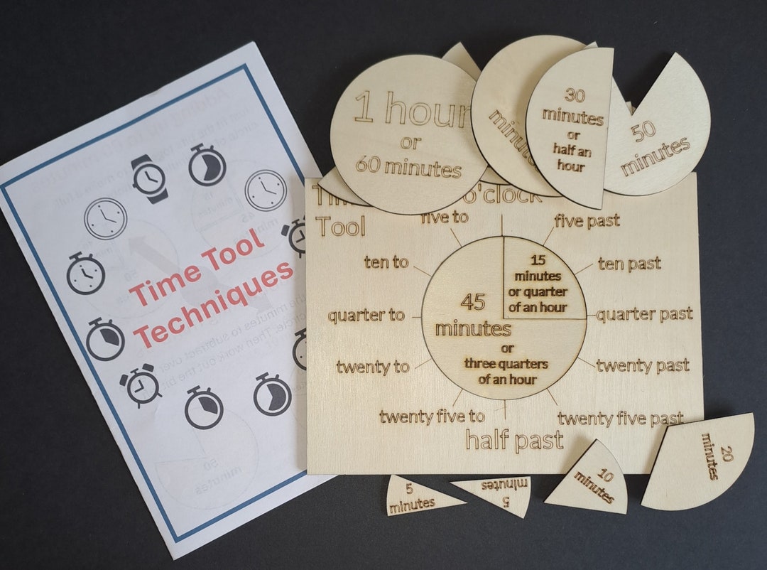 Telling Time Pie With Booklet - Every 5 Minutes Included and Basic Time ...