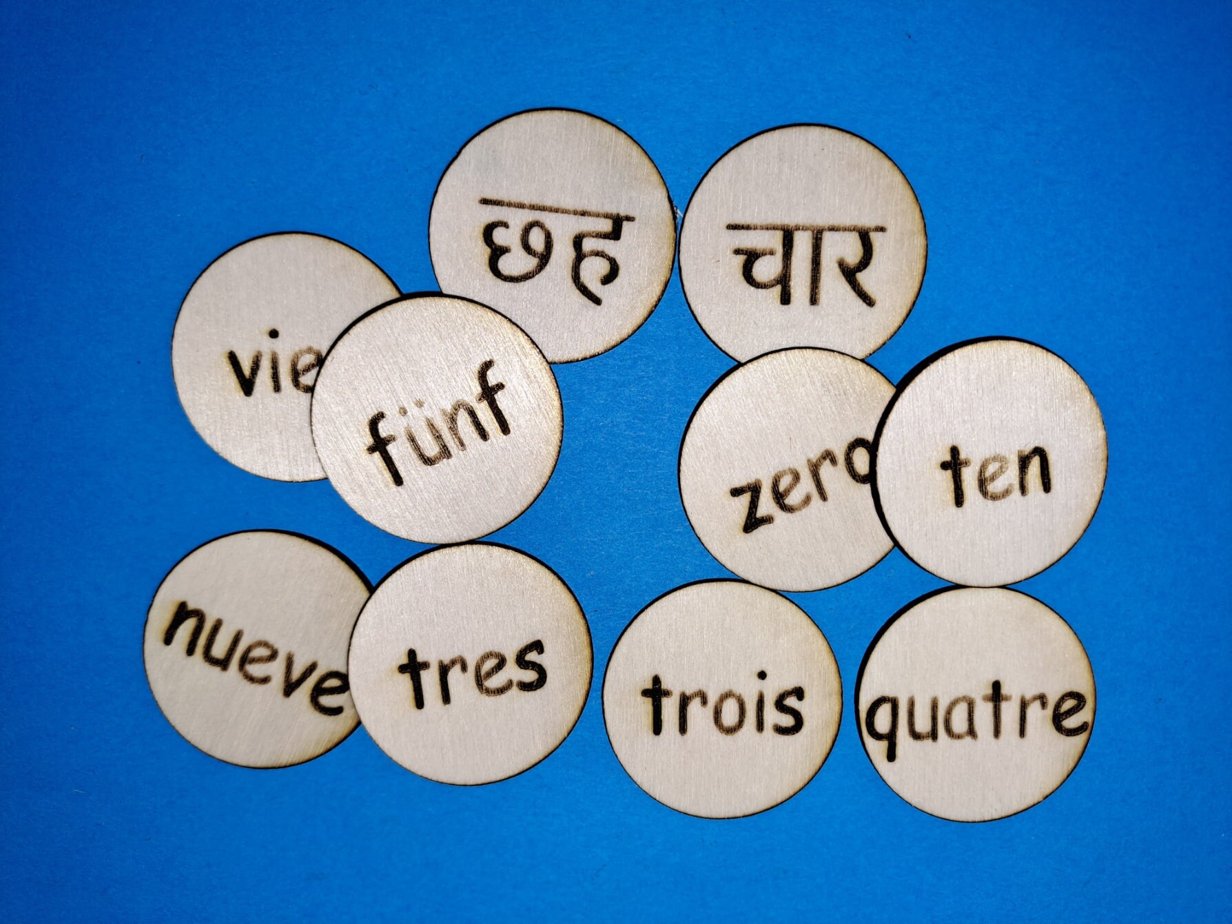 Letters, Numbers, Dotty and Numicon - 3cm Diameter Wooden Tiles ...