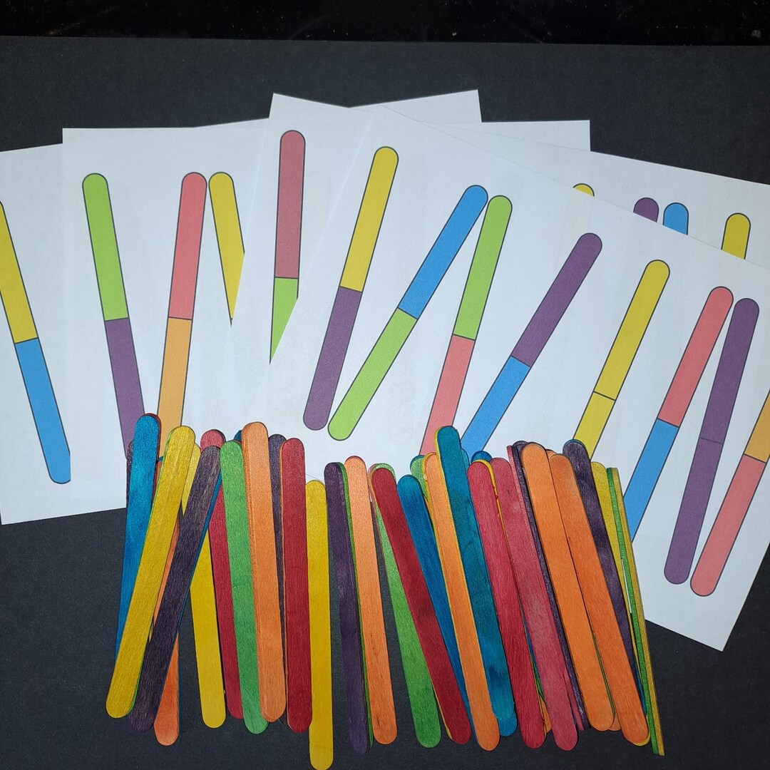 Lolly Stick Bingo Game for EYFS / Nursery / Young Children - Pack of 4 ...