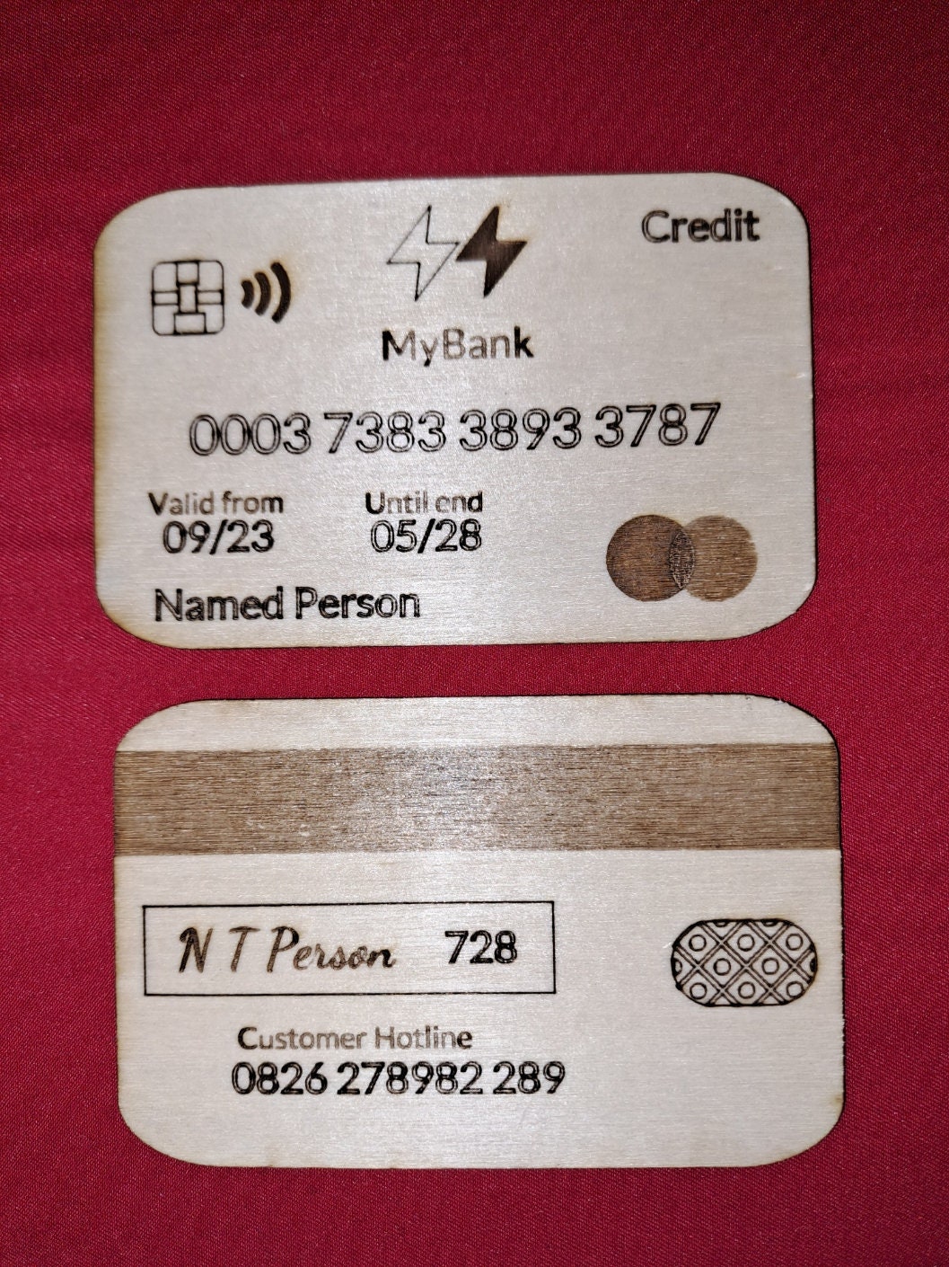 Wooden Credit Cards for Pretend Play - Etsy UK