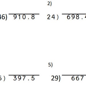 40+ Maths Worksheets - Long Division - Formal Division Questions - Etsy
