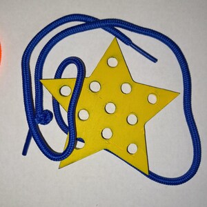 EYFS Threading Practise - Simple Wooden 2D Shapes - Maths Shapes ...