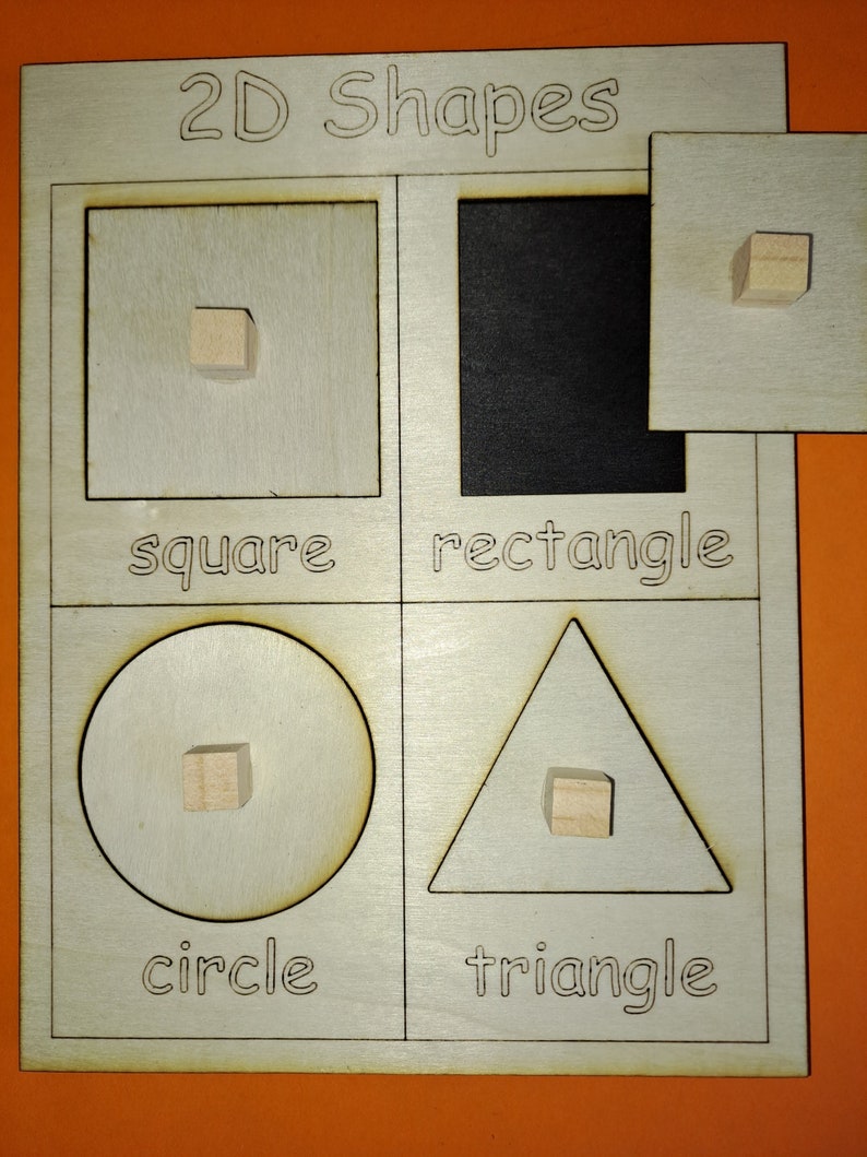 5 Different Varied Shape Slot Boards Simple Wooden 2D Shapes Maths ...