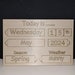 EYFS Wooden Calendar for School and Home Use Day Month Year and Date ...