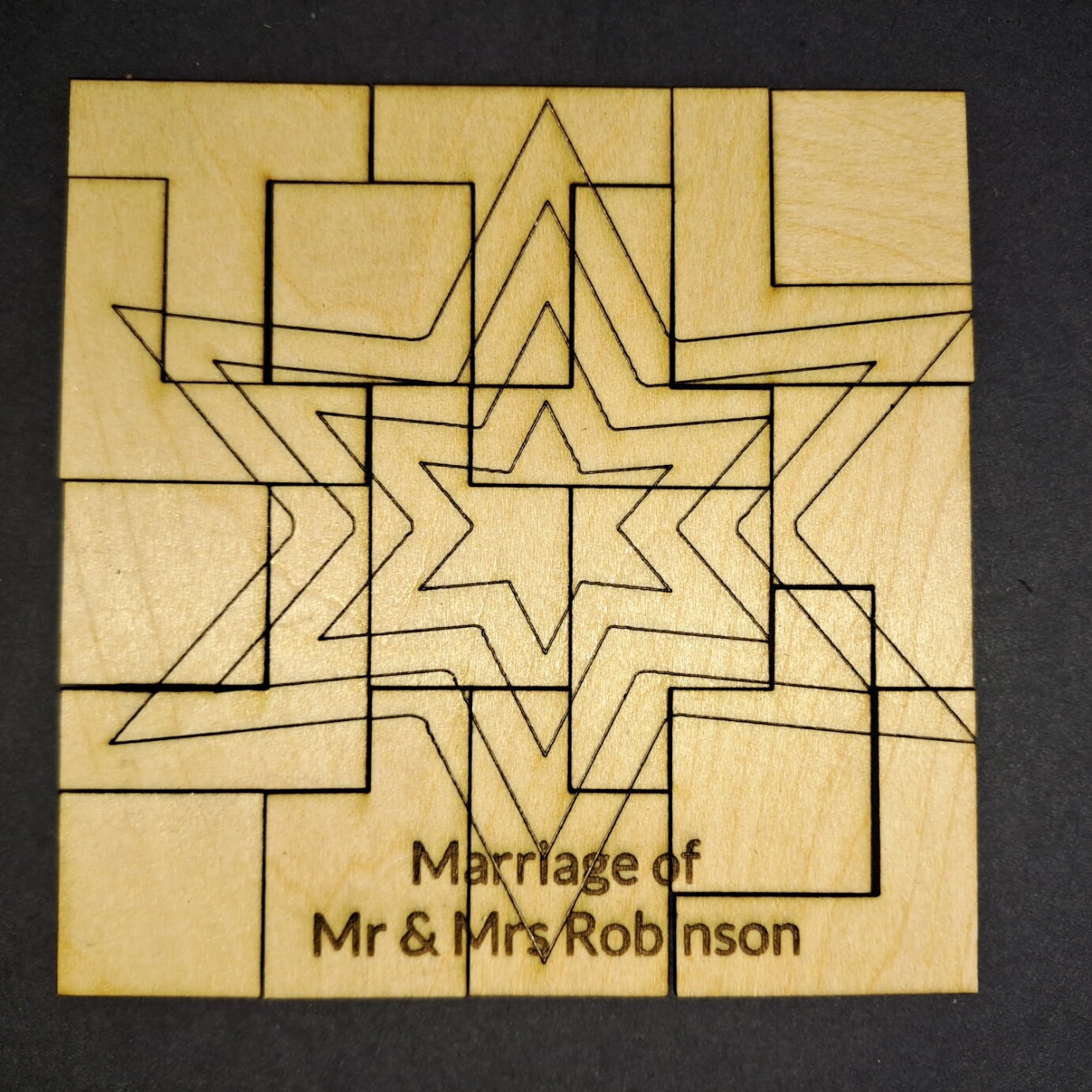 Pocket Sized Wooden Games (9cm Square)- Great for Parties, Weddings ...