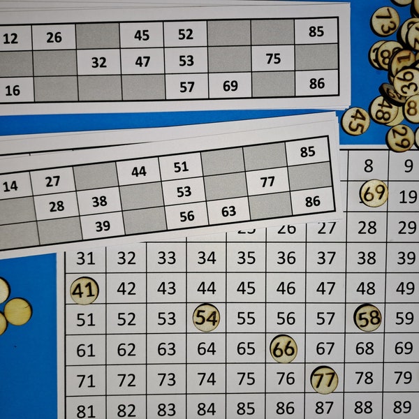 Wooden Bingo Numbers - Etsy