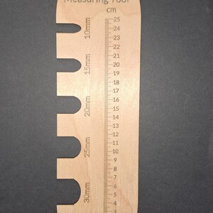 Wooden Twig or Stick Measuring Tool - 25cm or 10inches EYFS School Home ...