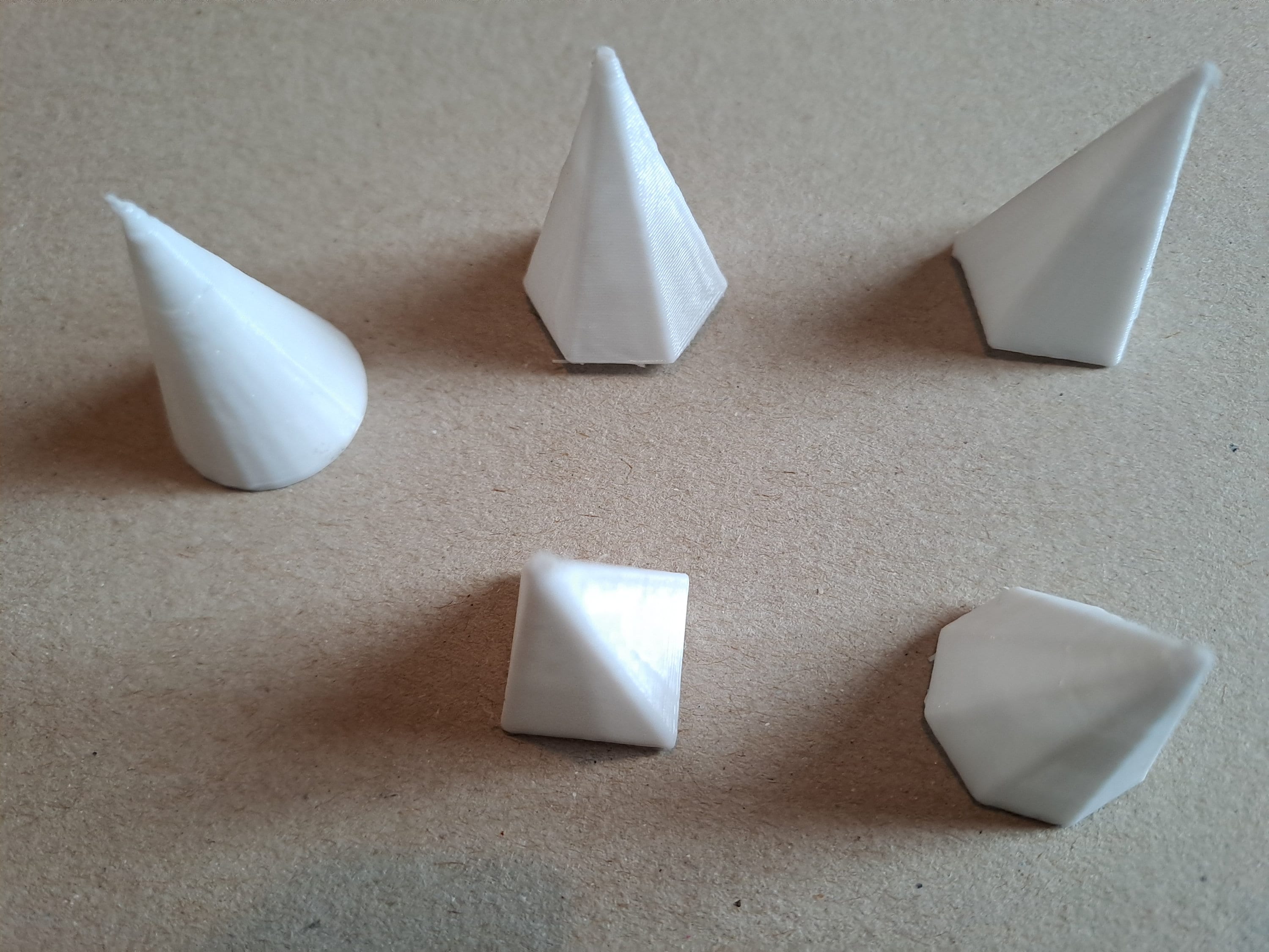 3D Solids Sets; Either 6 Prisms, 5 Pyramids, 5 Platonic Solids and 2 ...