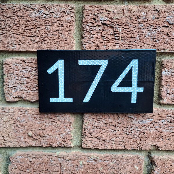 House Number Signs Reflective - Etsy