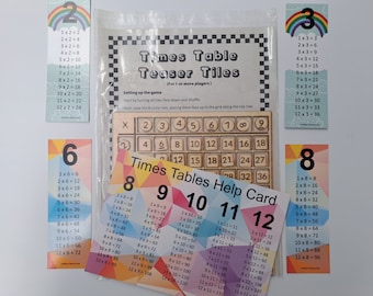 Giant Times Tables Poster 100 X 75cm - Etsy