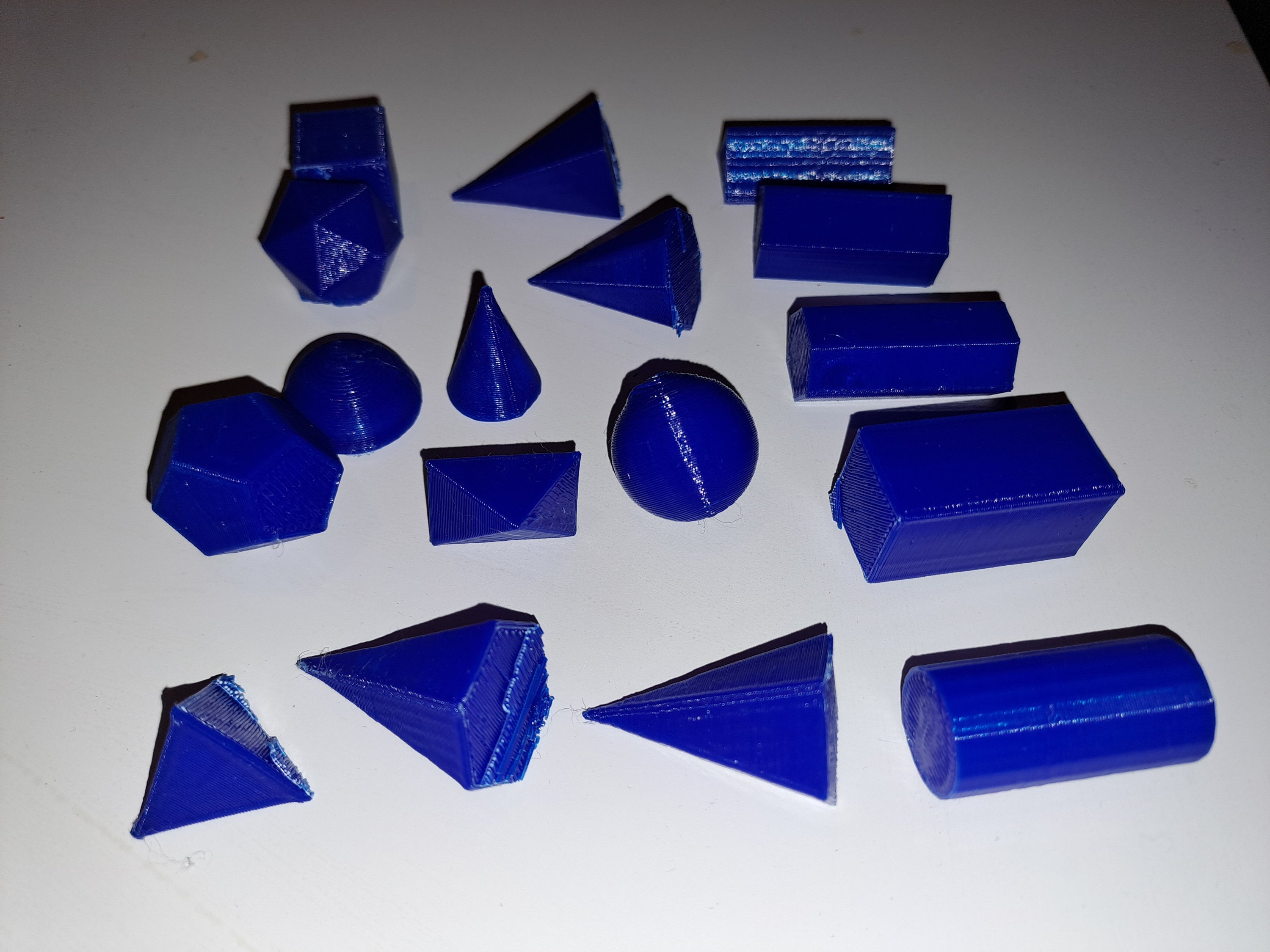3D Solids Sets; Either 6 Prisms, 5 Pyramids, 5 Platonic Solids and 2 ...