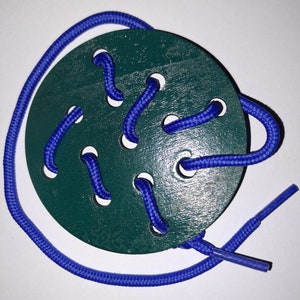 EYFS Set of 6 Threading Shapes - Simple Wooden 2D Shapes - Maths Shapes ...