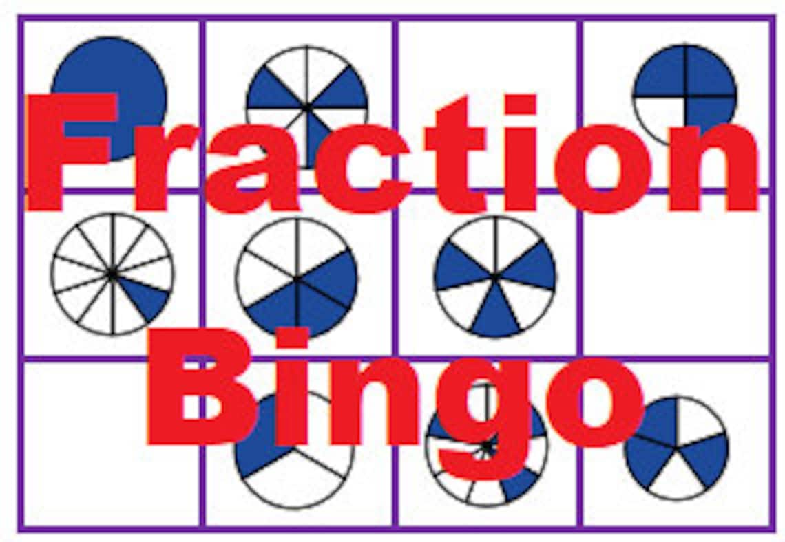 Printable PDF Equivalent Fraction Bingo - 12 Cards and Call Out Lists ...