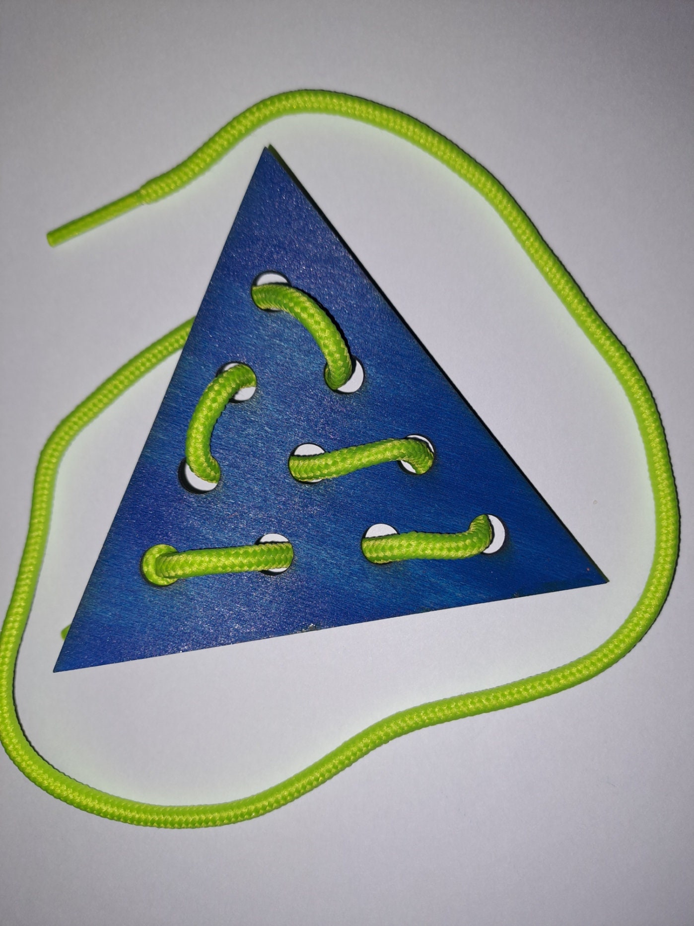 EYFS Set of 6 Threading Shapes - Simple Wooden 2D Shapes - Maths Shapes ...