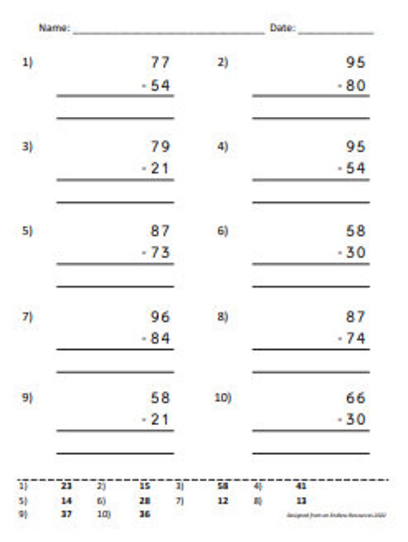 300 Maths Worksheets for Formal Addition, Subtraction, Multiplication ...