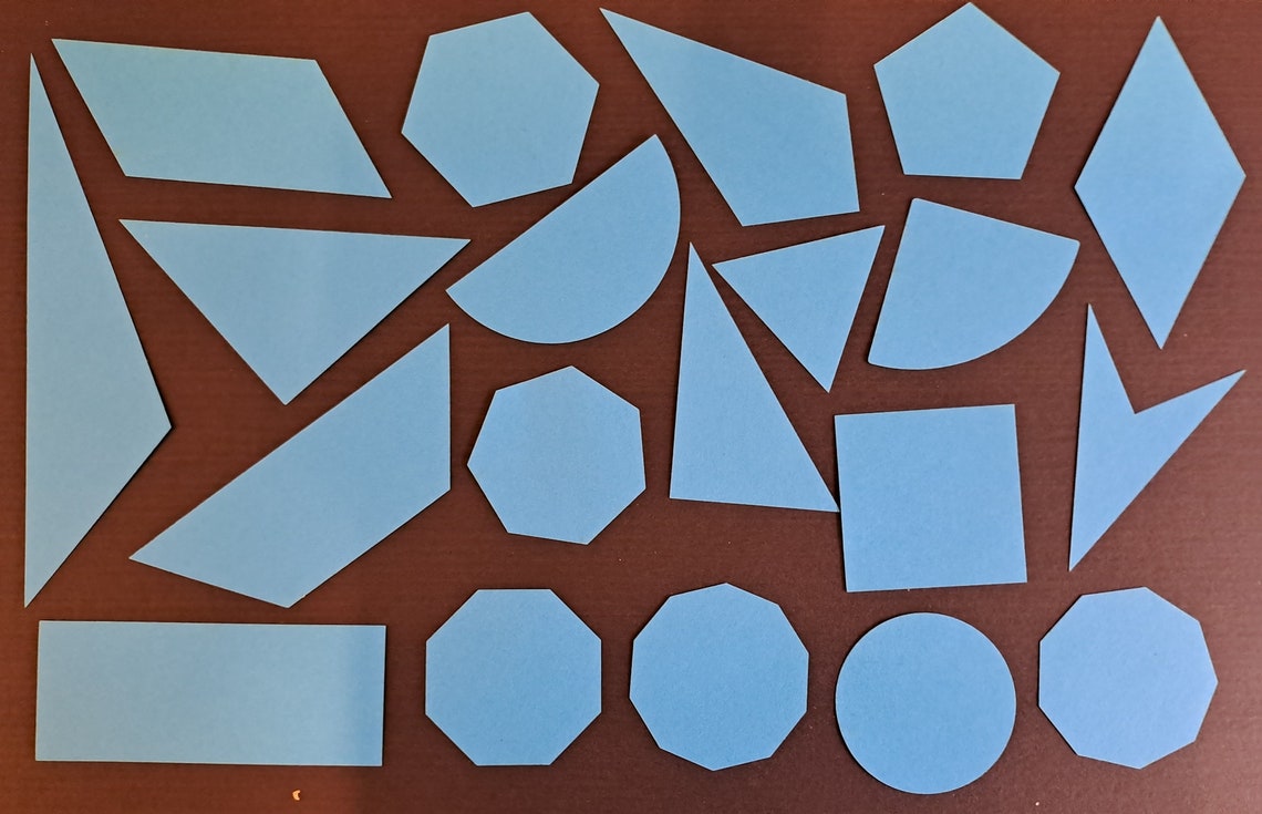 20 Laser Cut 2D Shapes in Various Coloured 80gram A4 Paper or Named on ...
