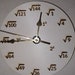Wooden Analogue Clock With Square Roots as Numbers - 19cm Discs - Laser ...