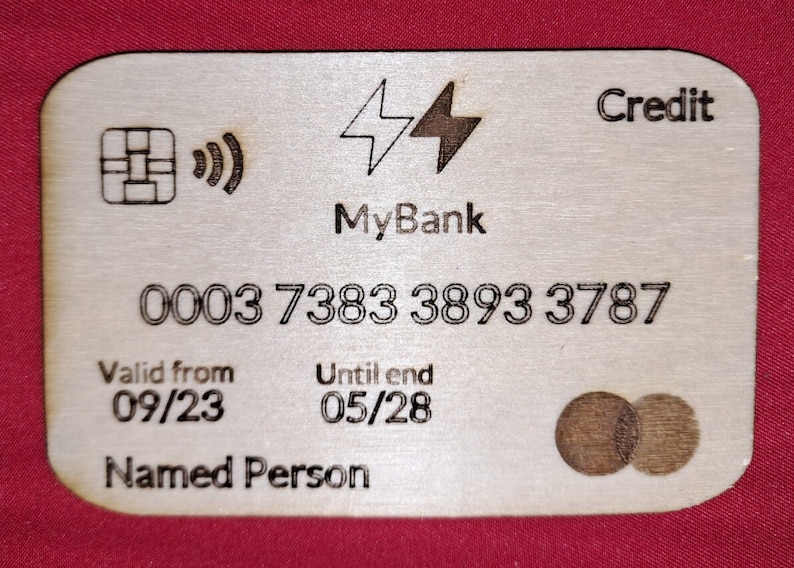 Wooden Credit Cards for Pretend Play - Etsy UK