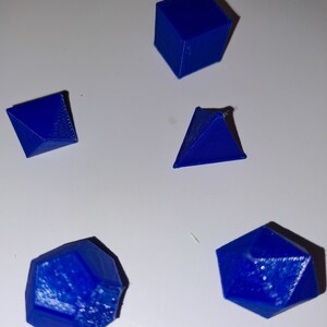 3D Solids Sets; Either 6 Prisms, 5 Pyramids, 5 Platonic Solids and 2 ...