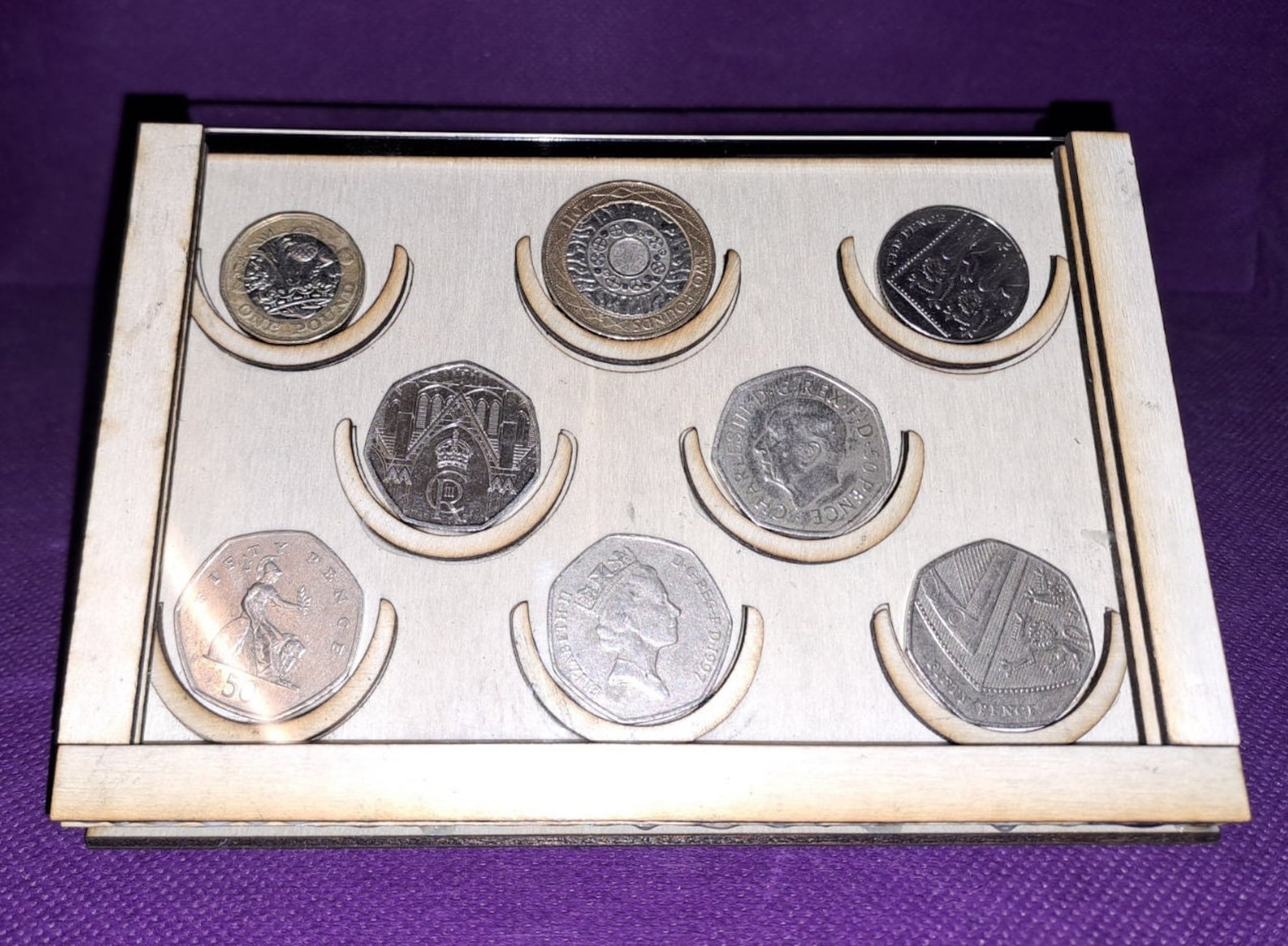 DIY Wooden Money Display Box With Perspex Screen - 75mm by 160mm and ...